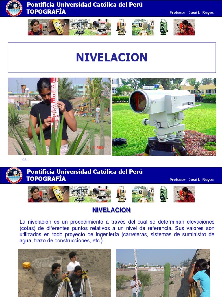Tipos de Nivelación en Topografía | PDF | Topografía | Visualización ...