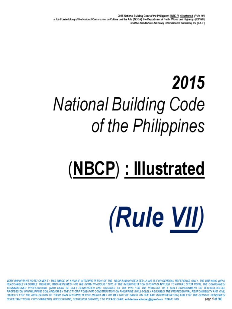 National Building Code of The Philippines: (NBCP) : Illustrated | PDF ...