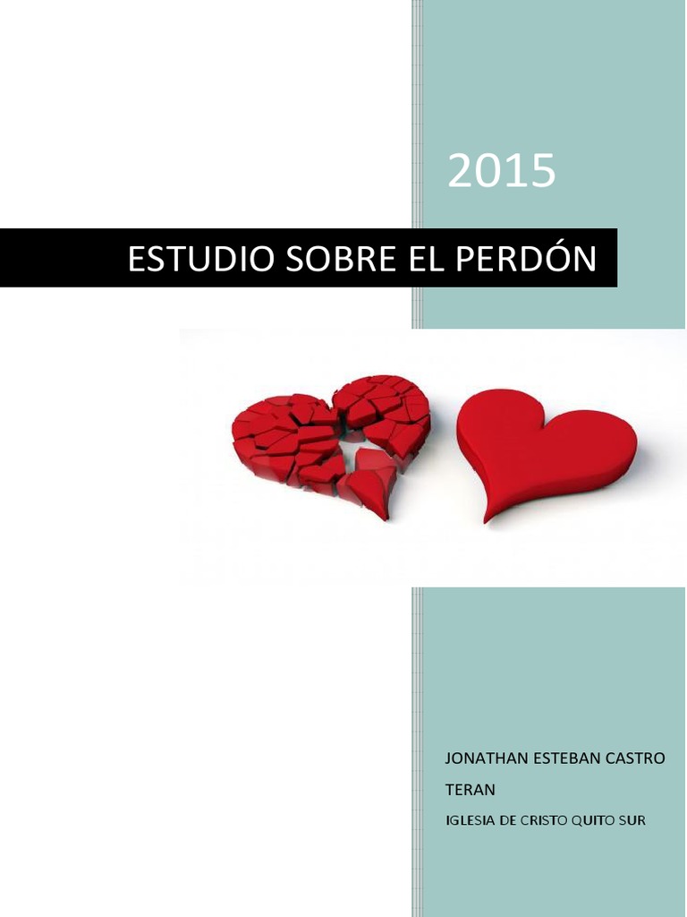 Estudio Sobre El Perdon PDF | PDF | Perdón | Pecado