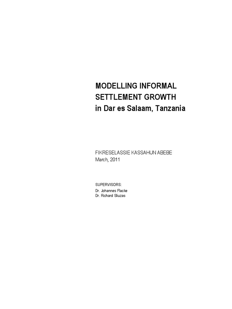 Modelling Informal Settlement Growth PDF | PDF | Conceptual Model ...
