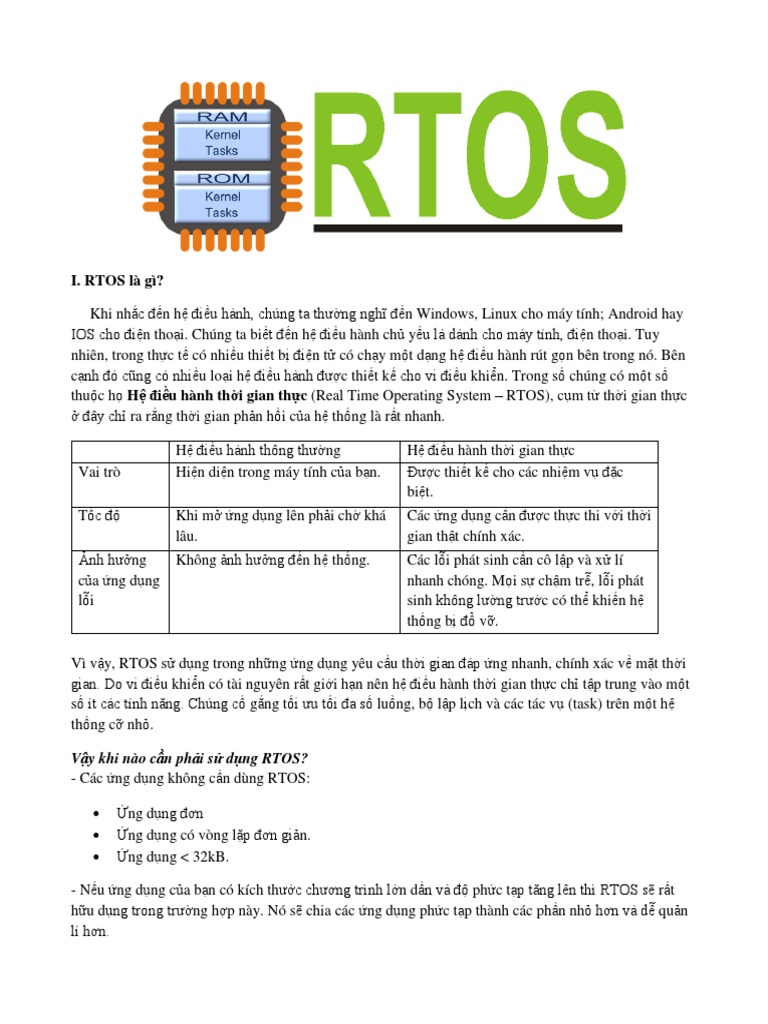 Tìm hiểu RTOS | PDF
