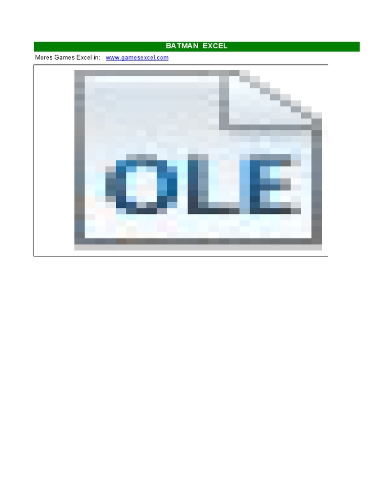 Batman Excel | PDF