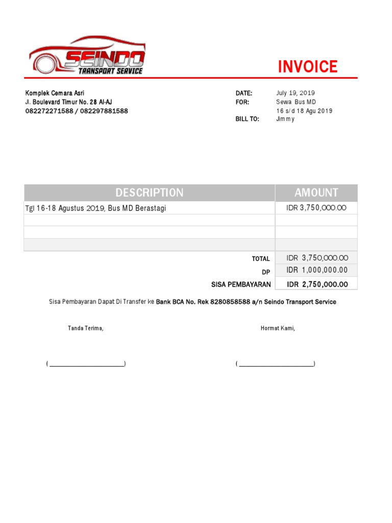 Invoice Jimmy | PDF