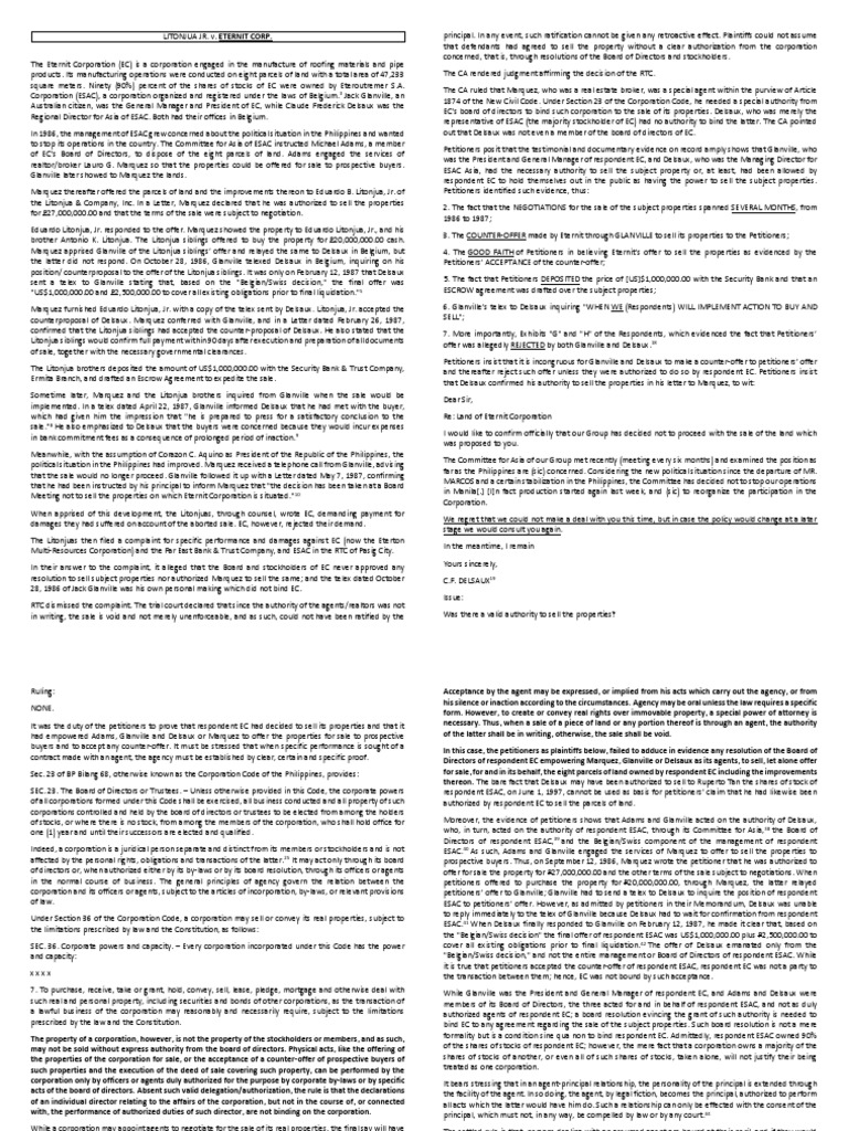 Agency Cases | PDF | Law Of Agency | Estoppel