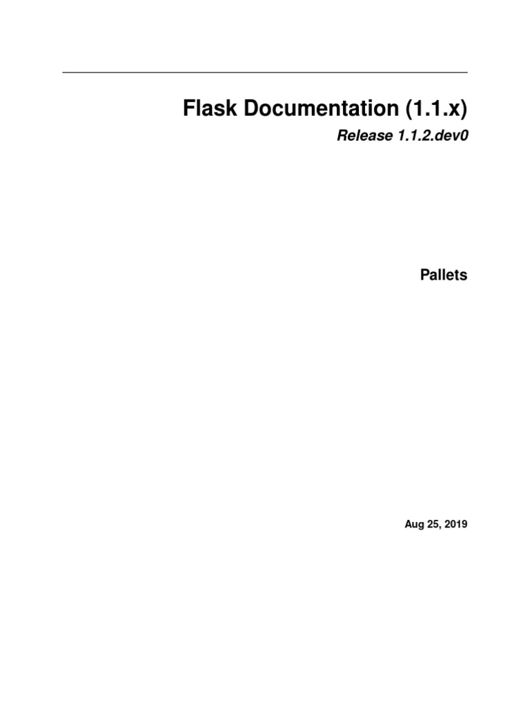 Flask | PDF | Http Cookie | Hypertext Transfer Protocol