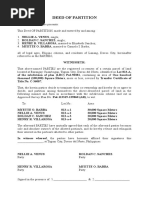 Sample Deed of Sale and Partition | PDF | Deed | Land Law