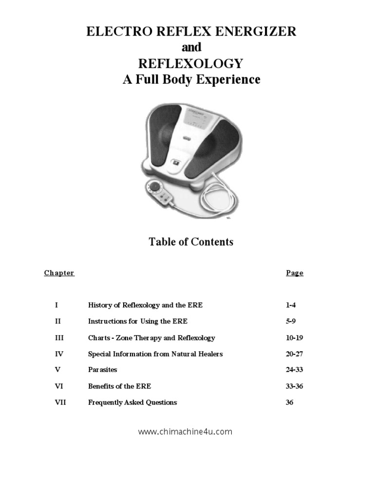Full Body Reflexology Chart Template Free PDF Format PDF | PDF ...