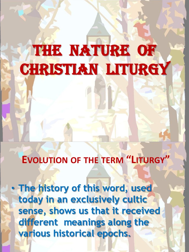 The Nature of Christian Liturgy | PDF | The Exodus | Book Of Exodus