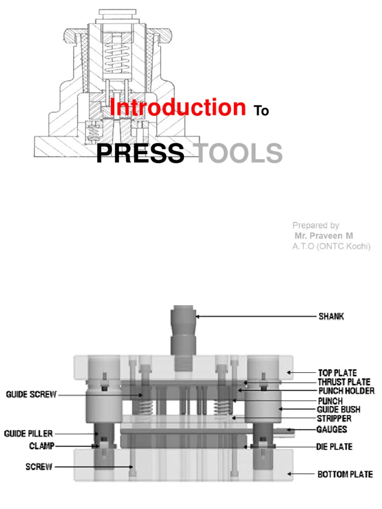 01 Introduction To Press Tools | PDF | Sheet Metal | Crafts