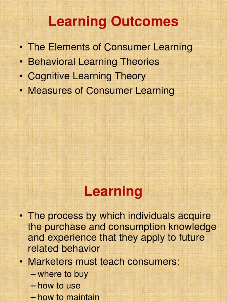 Consumer Behaviour | PDF | Classical Conditioning | Reinforcement
