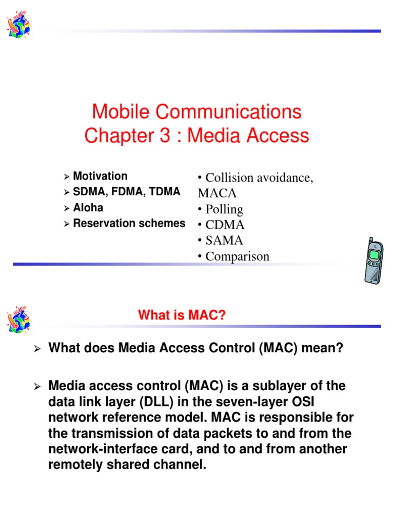 Access Media in Mobile Computing | PDF | Channel Access Method | Network Protocols