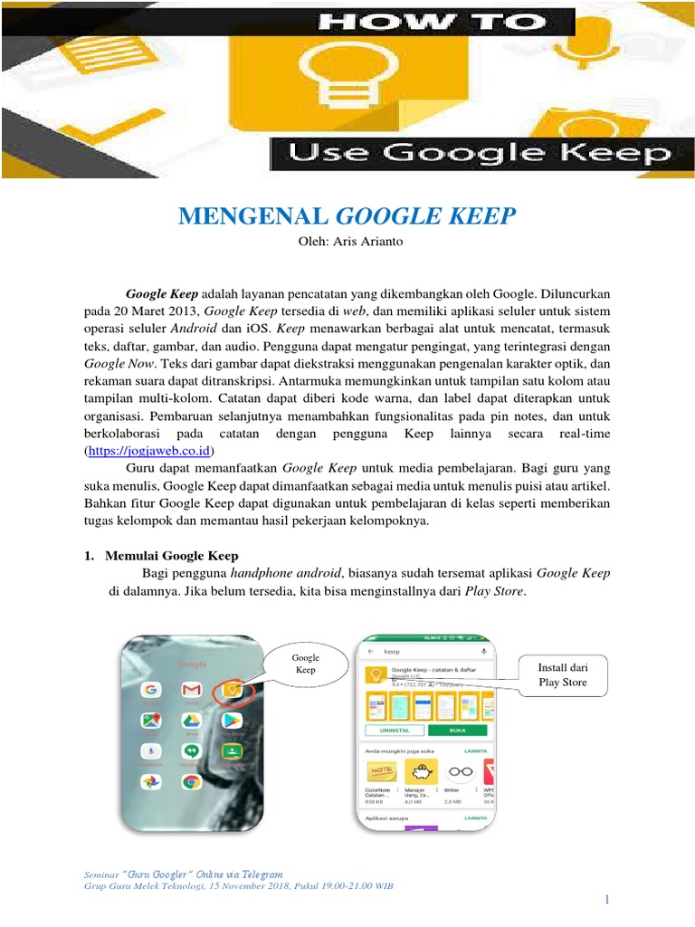 Mengenal Google Keep | PDF