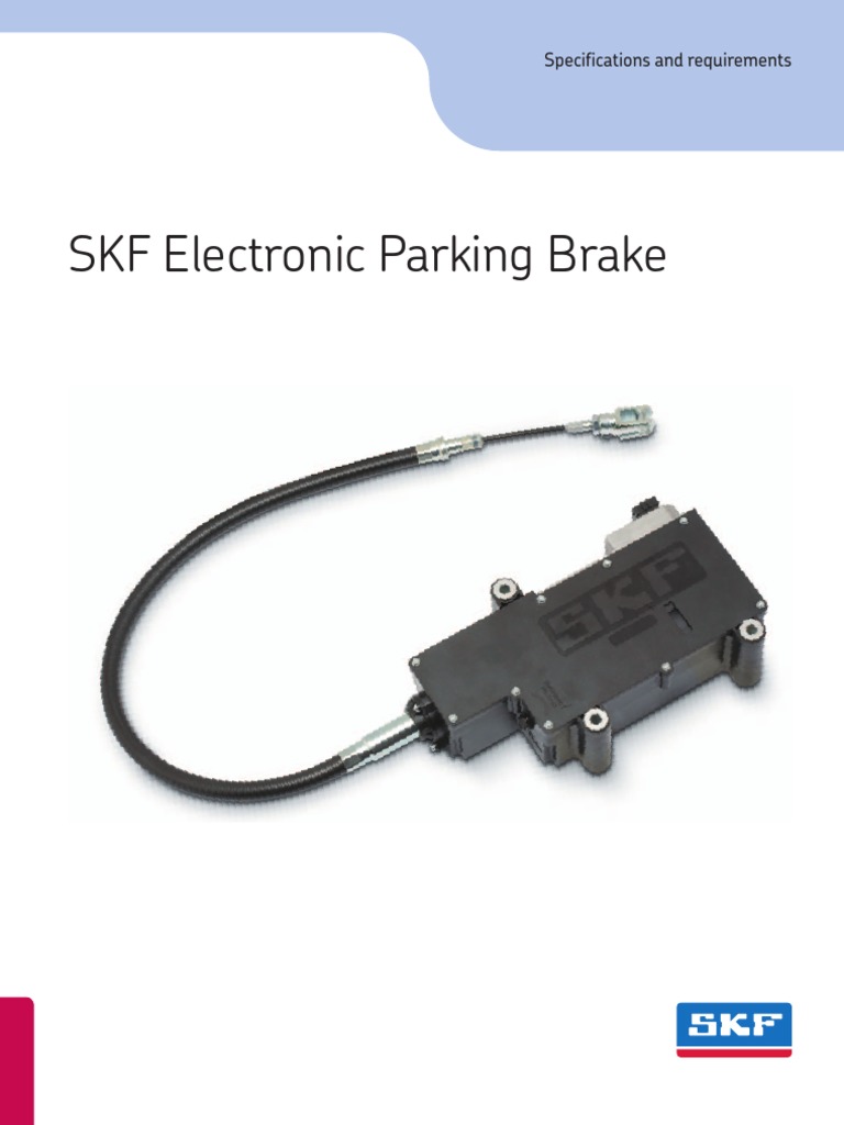 SKF Electronic Parking Brake 6879 1 en | PDF | Mechatronics | Power Supply