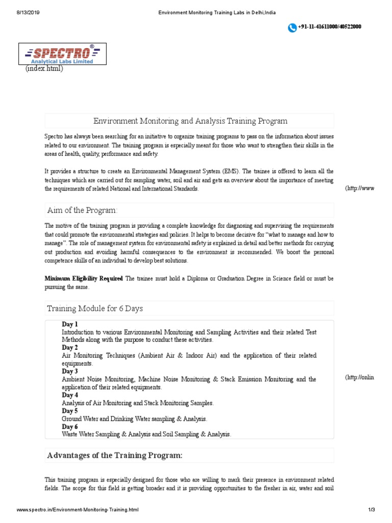 Environmental Monitoring | PDF | Environmental Monitoring | Nature