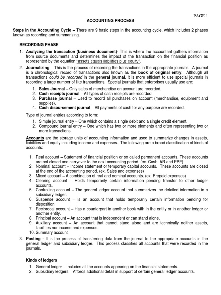 Accounting 1&2 Reviewer | Download Free PDF | Deferral | Debits And Credits