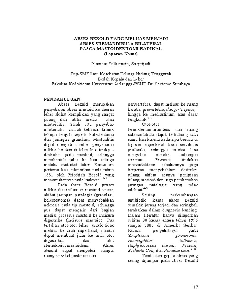 Abses Bezold PDF | PDF