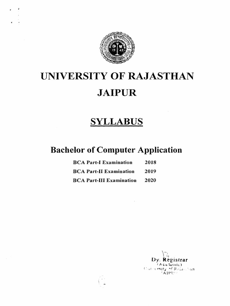 Bachelor of Computer Application (Part-1,2,3) | PDF | Computer Science ...