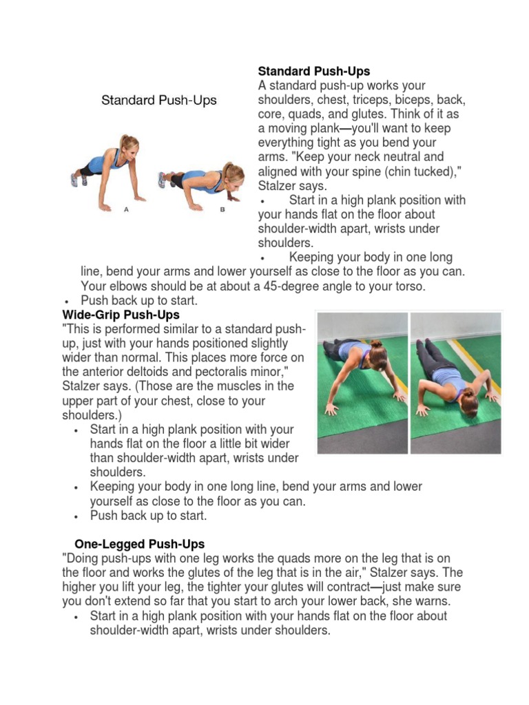 Push Ups | PDF | Limbs (Anatomy) | Musculoskeletal System