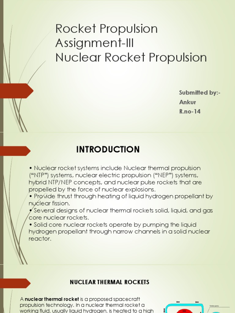 Nuclear Rocket Propulsion: A Technical Analysis of Solid Core, Gas Core ...