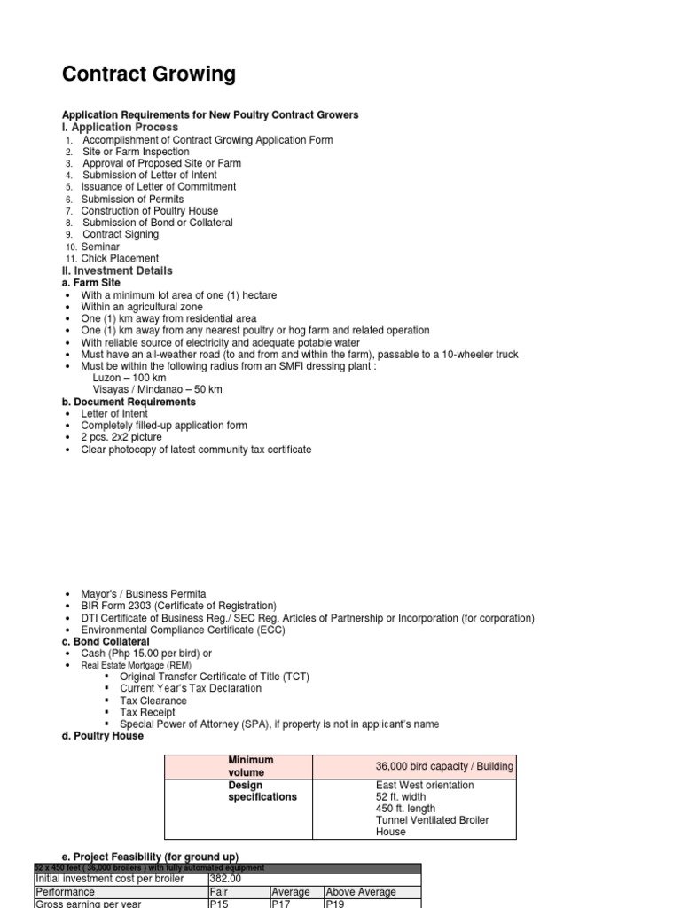 Contract Growing | PDF | Business