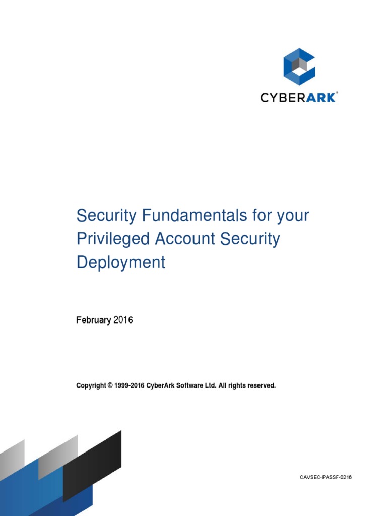 CyberArk Security Fundamentals For Privileged Account Security | PDF | Superuser | Password