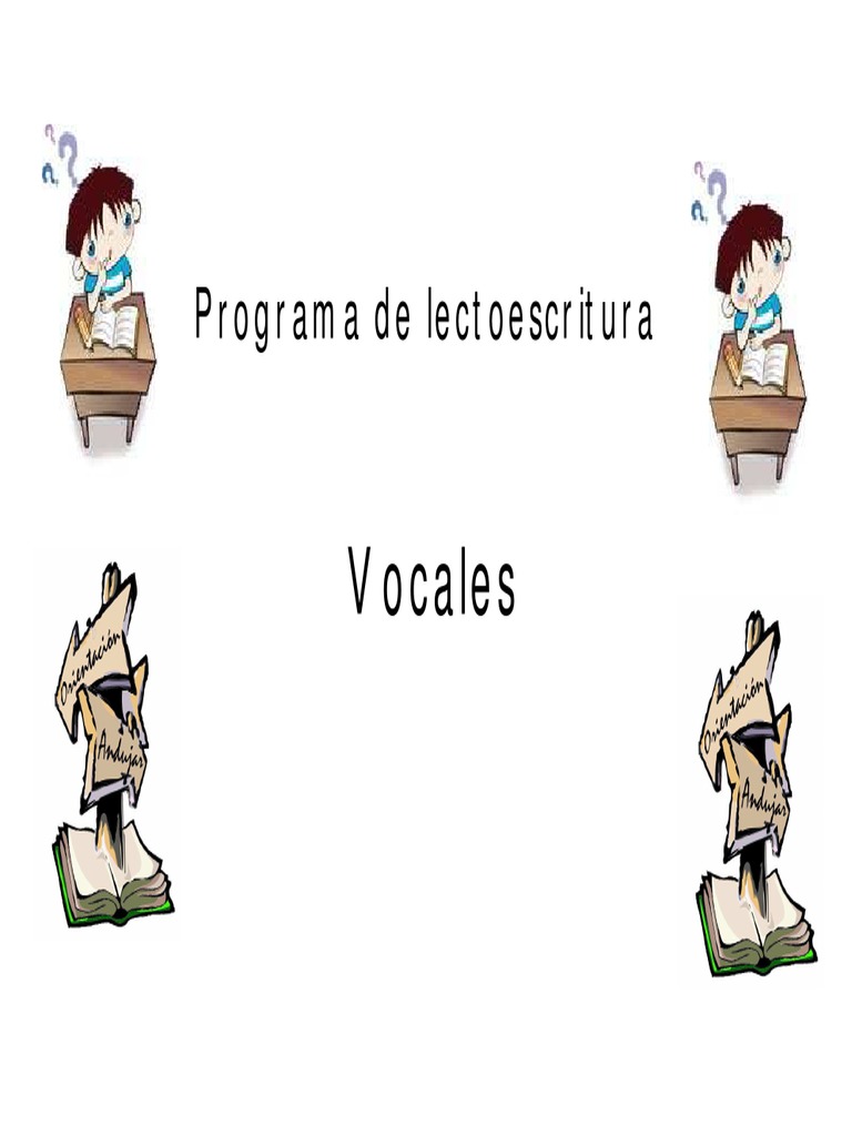 Actividades de Lectoescritura con Vocales | PDF | Estudios de idiomas ...