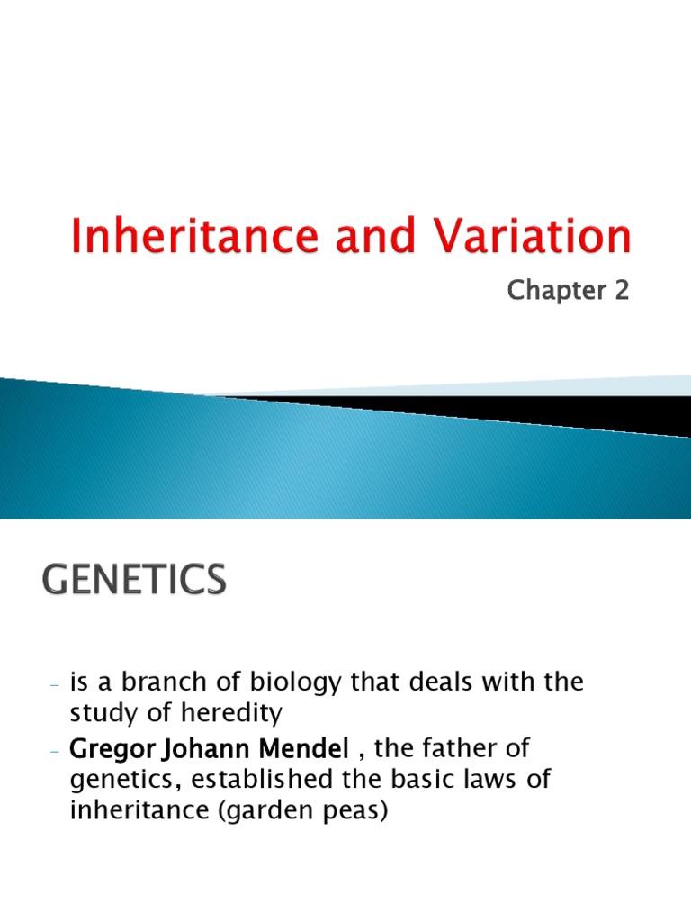 Inheritance and Variation | PDF | Gene | Heredity
