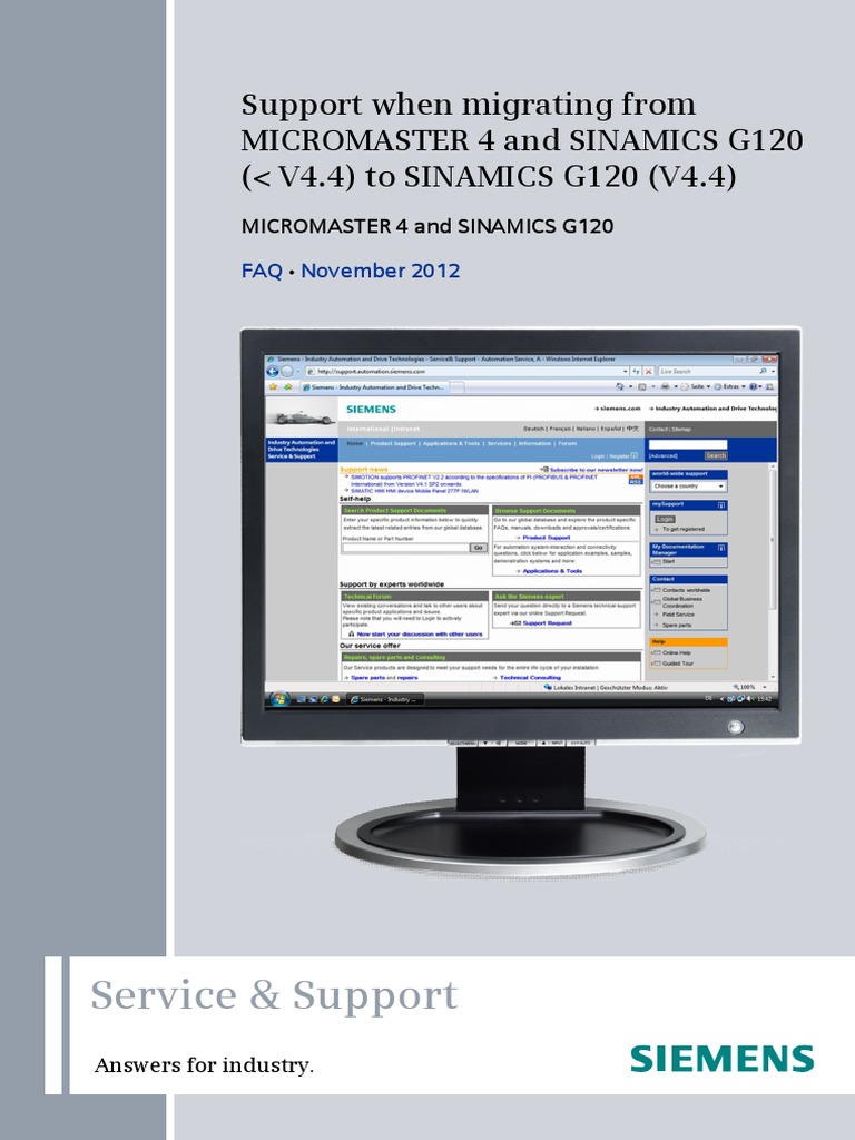 Migration g120 g120-2 en | PDF | Control Theory | Electric Motor