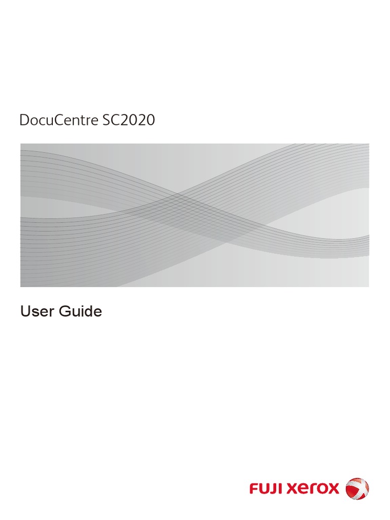 User Guide SC2020 Xerox | PDF | Fax | Image Scanner