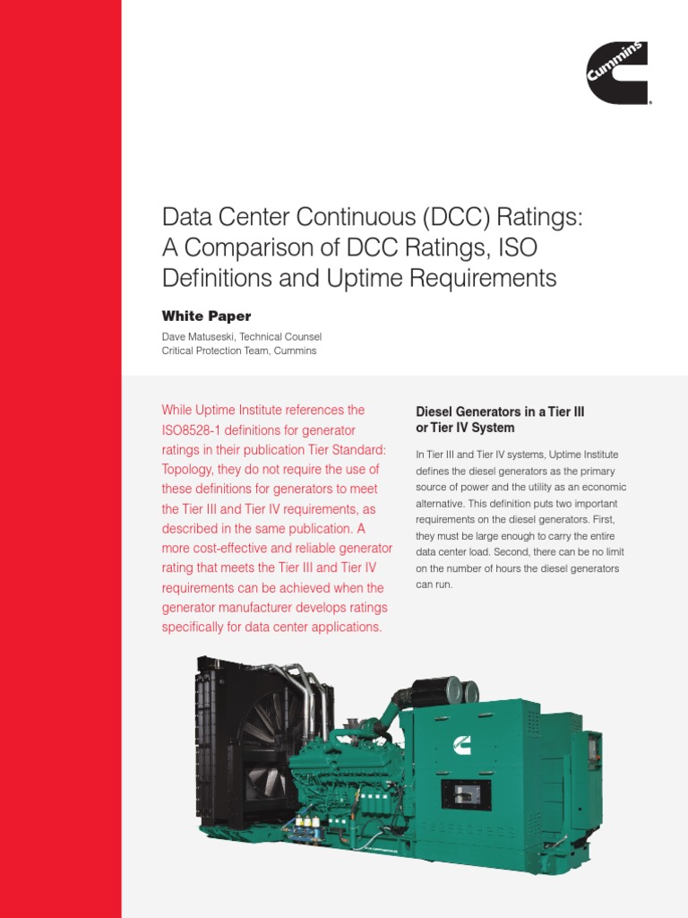 Jan 2018 - Data Center Continuous (DCC) Ratings - A Comparison of DCC ...