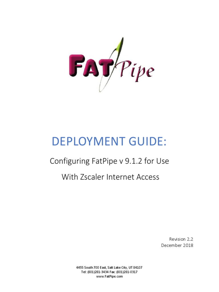FatPipe v9.1.2 Zscaler Config Guide | PDF | Virtual Private Network ...
