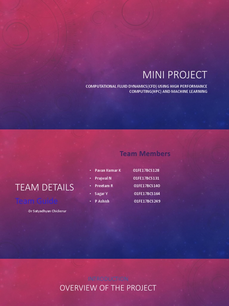 Mini Project Computational Fluid Dynamics Cfd Using High Performance Computing Hpc And