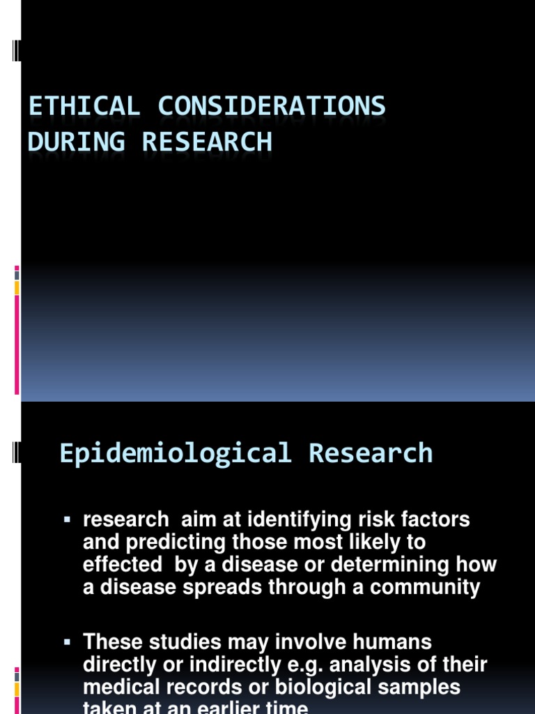Ethical Considerations in Research | PDF | Medical Ethics | Public Health