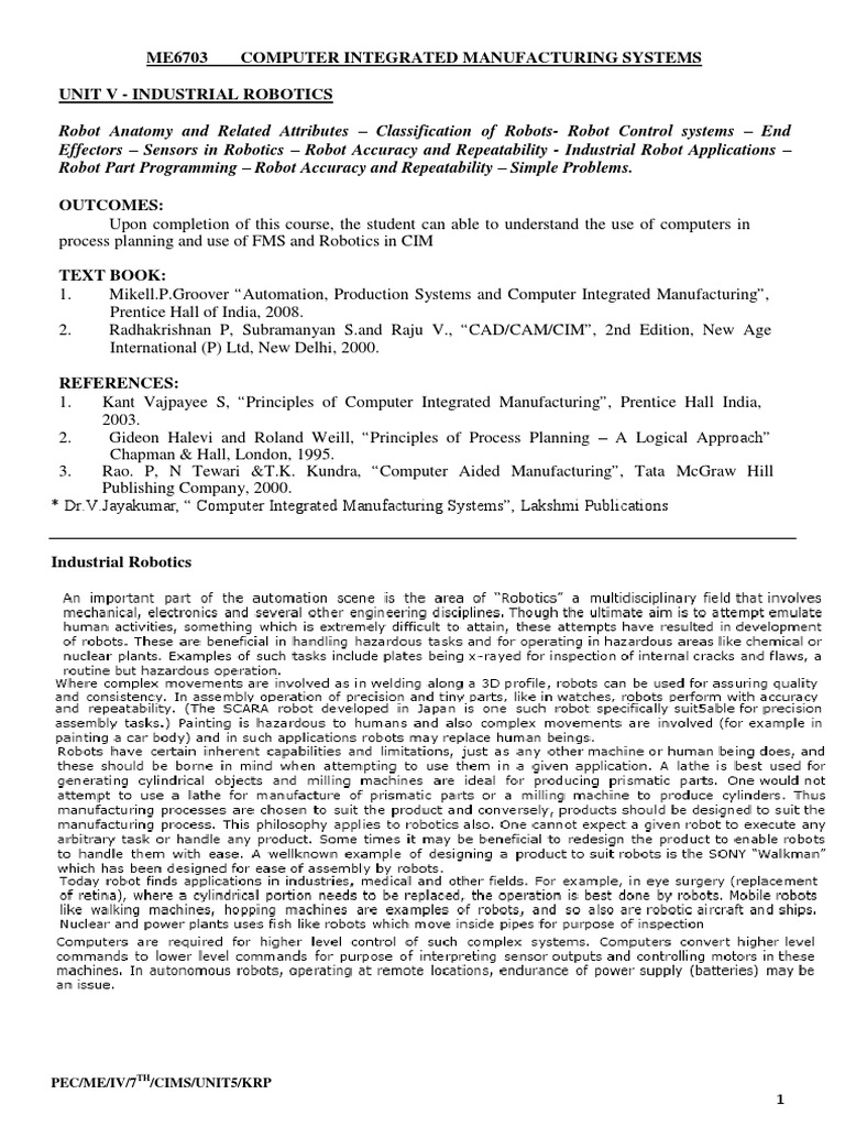 An In-Depth Look at Industrial Robotics: Exploring Robot Anatomy ...