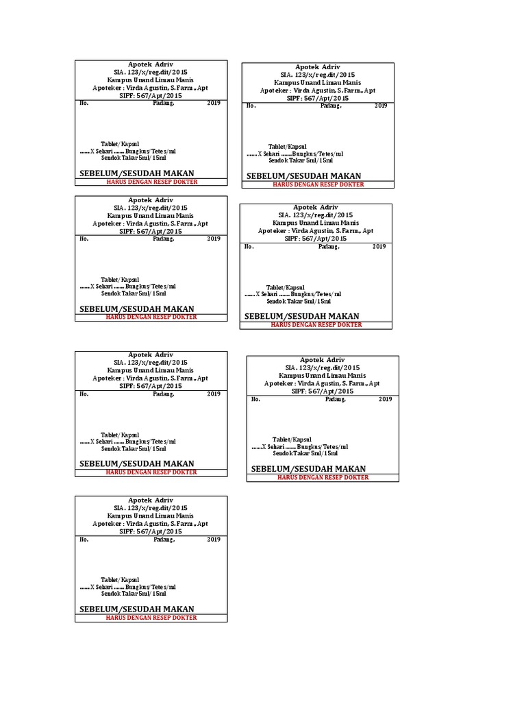 Contoh Etiket Dan Copy Resep | PDF | Memasak, Makanan, & Anggur ...