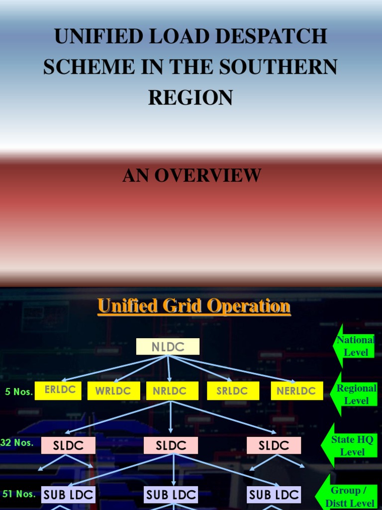 Unified Load Despatch Scheme in The Southern Region: An Overview ...