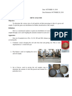 Sieve Analysis Lab Report | PDF | Particle Size Distribution | Materials