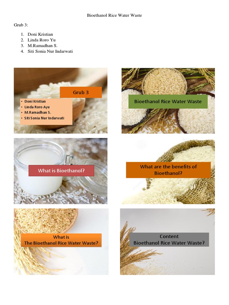Bioethanol from Rice Water Waste | PDF