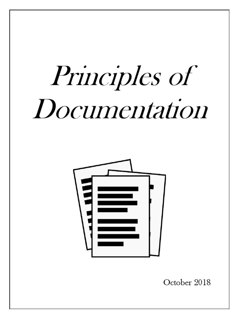 Principles of Documentation Oct 2018 | PDF | Regulatory Compliance ...