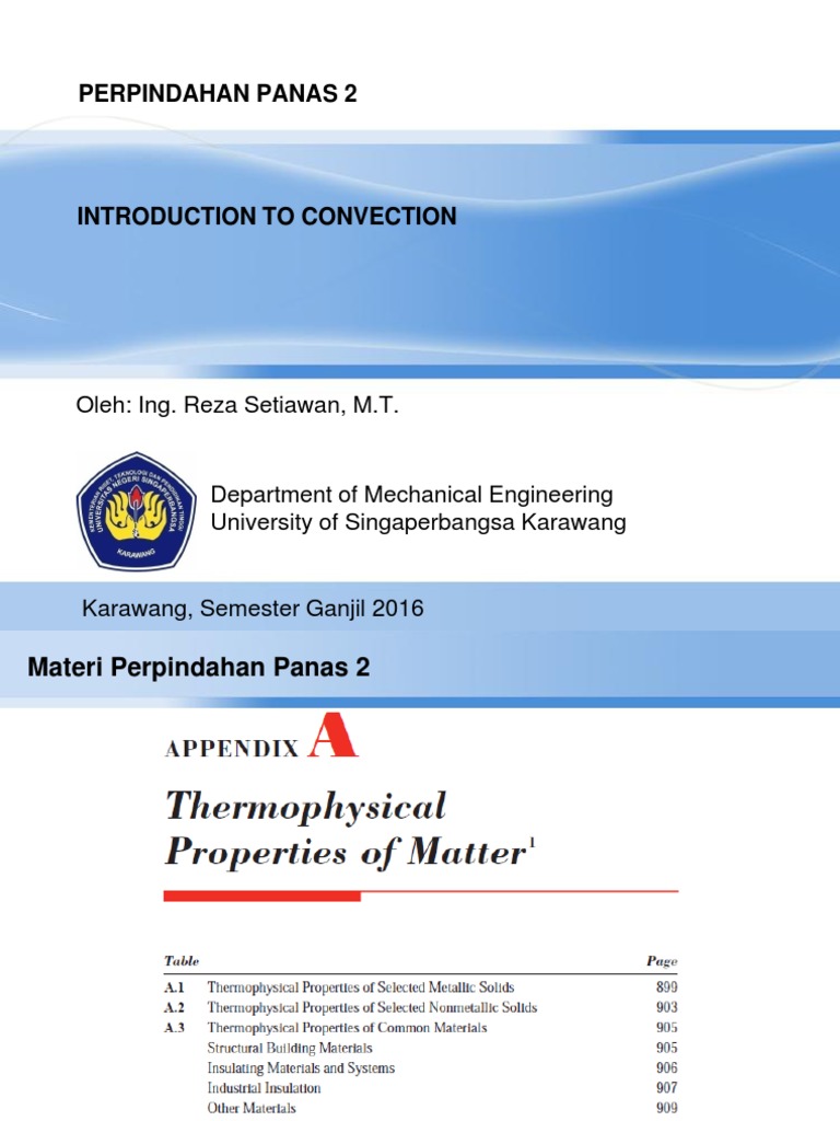 Introduction to Convection Heat Transfer: Boundary Layers, Dimensionless Parameters, and Example ...