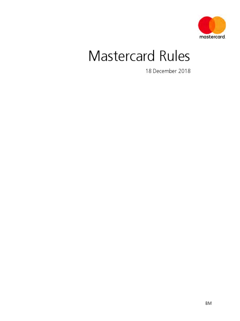 Mastercard Rules PDF | PDF | Master Card | Emv