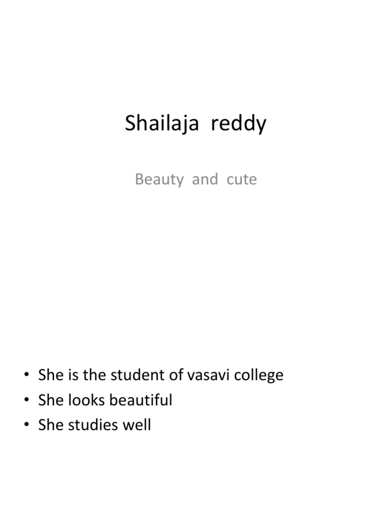 Shailaja Reddy | PDF