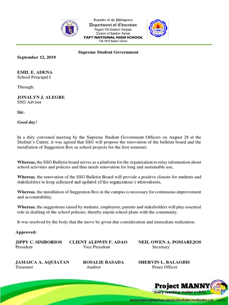 Resolution Letter | PDF