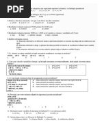 Evaluare - Initiala - Clasa - 9 - TIC Test | PDF