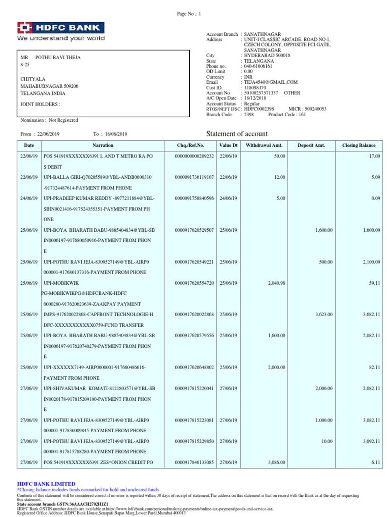 1566187154641 | PDF | Debits And Credits | Debit Card