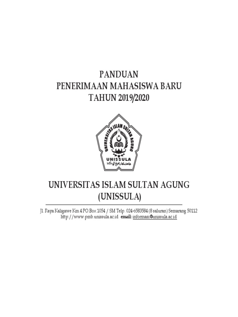 Isi Buku Panduan PMB Unissula 2019 PDF | PDF | Ilmu Sosial | Perjalanan
