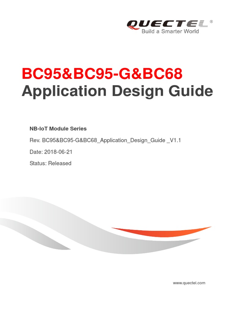 Quectel BC95&BC95-G&BC68 Application Design Guide V1.1 PDF | Download Free PDF | Transmission ...