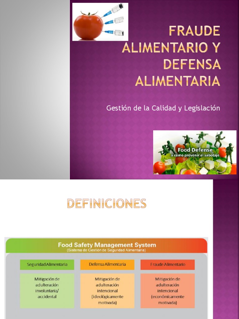 Apunte #6.1 Fraude Alimentario | PDF
