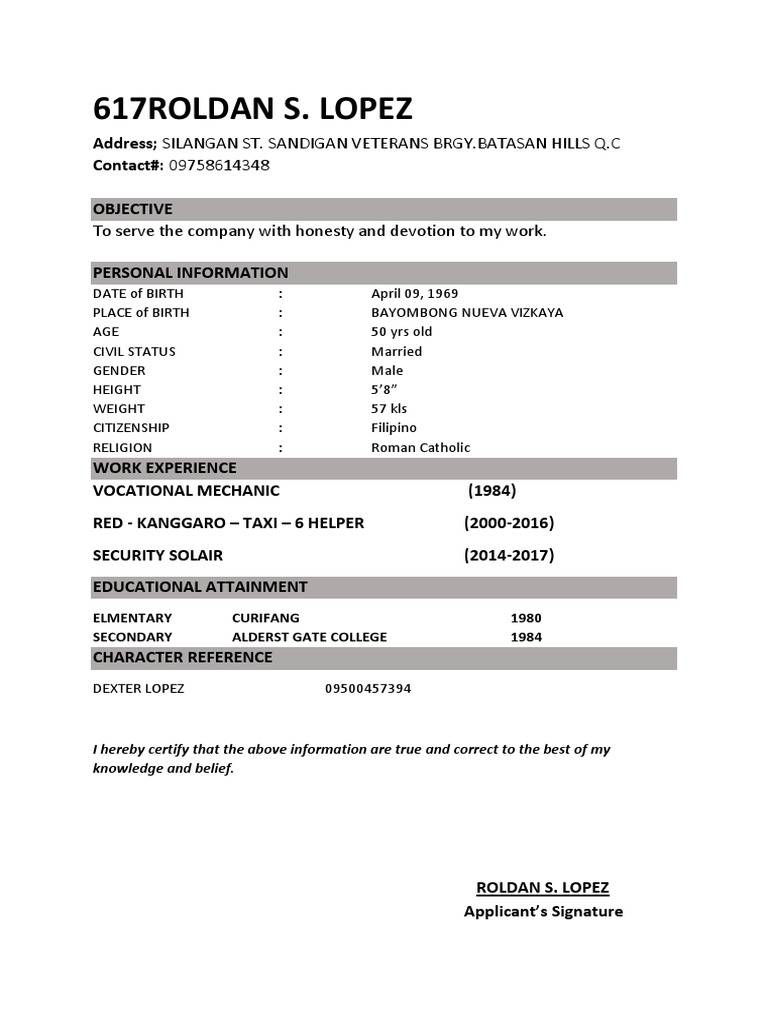 617roldan S. Lopez: To Serve The Company With Honesty and Devotion To ...