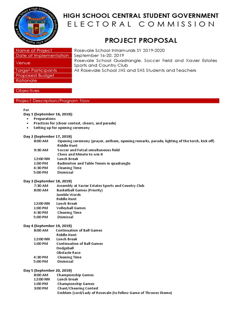 Electoral Commission: Project Proposal | PDF